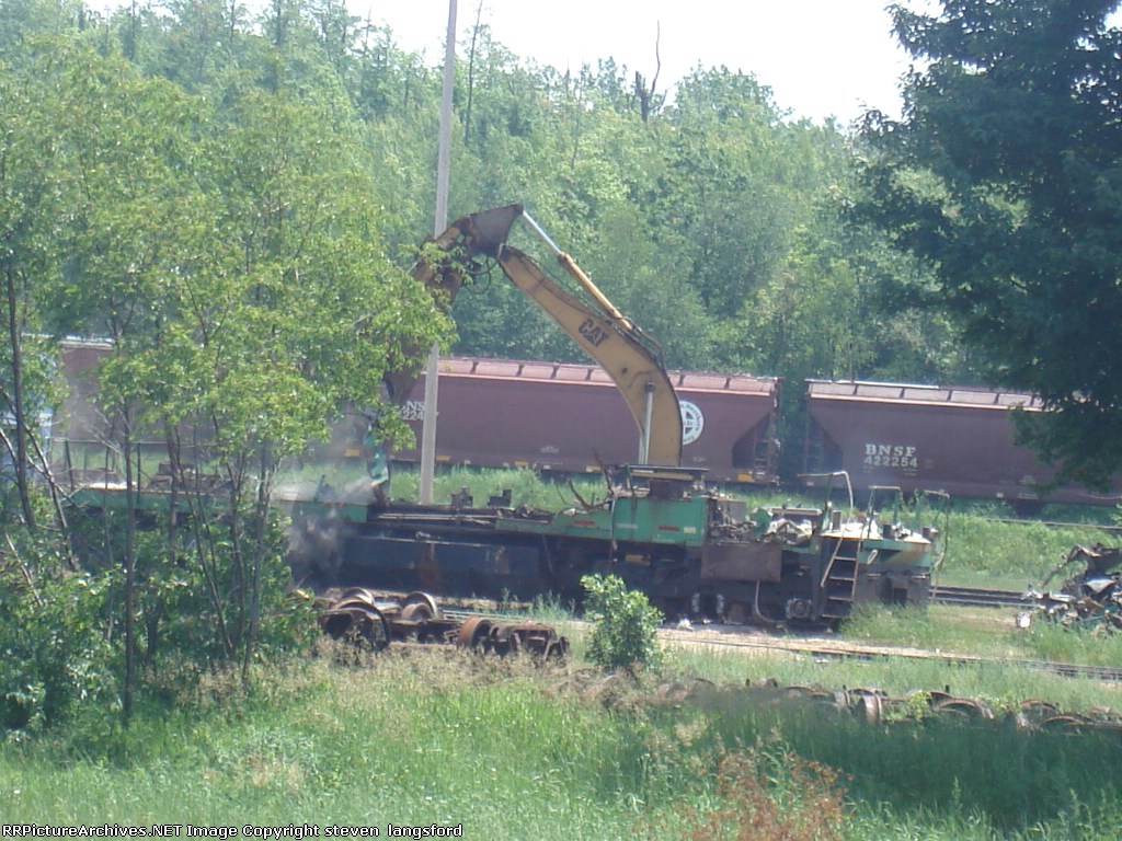 U-BOATS BEING SCRAPED